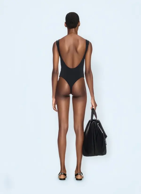Off-White Logo Band Swimsuit