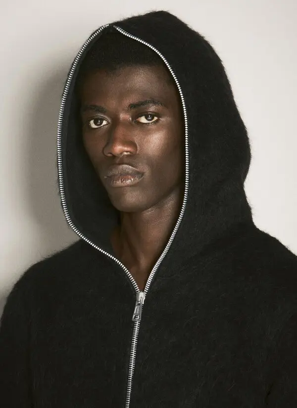 Our Legacy Hairy Zip-up Hooded Cardigan