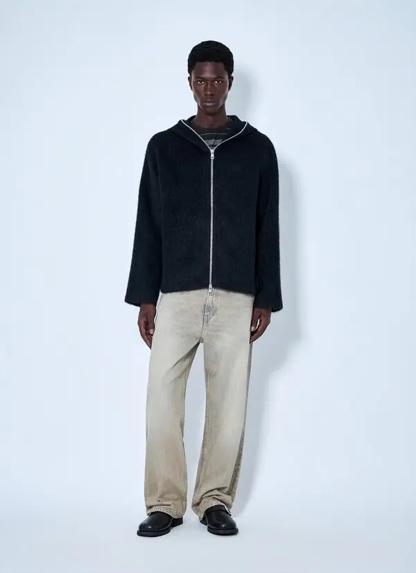 Our Legacy Hairy Zip-up Hooded Cardigan