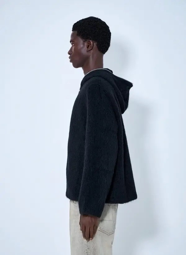 Our Legacy Hairy Zip-up Hooded Cardigan