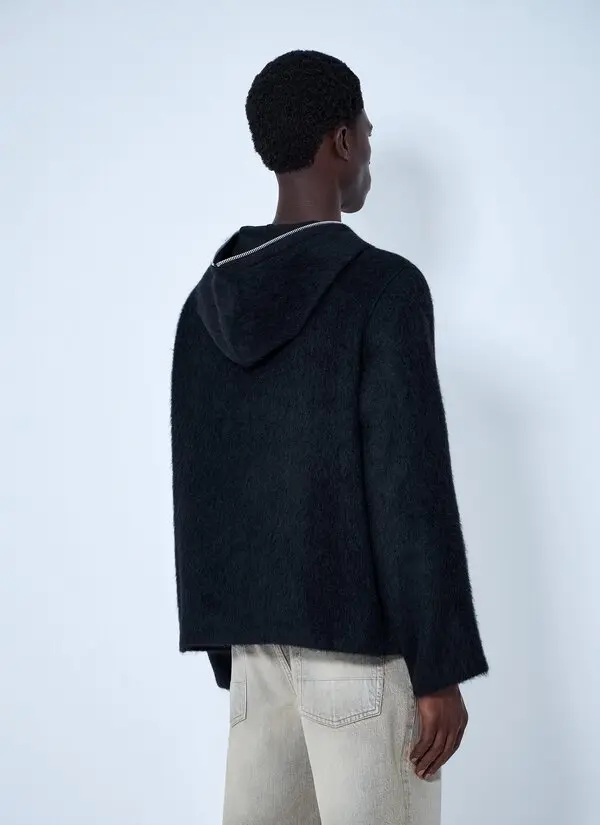Our Legacy Hairy Zip-up Hooded Cardigan