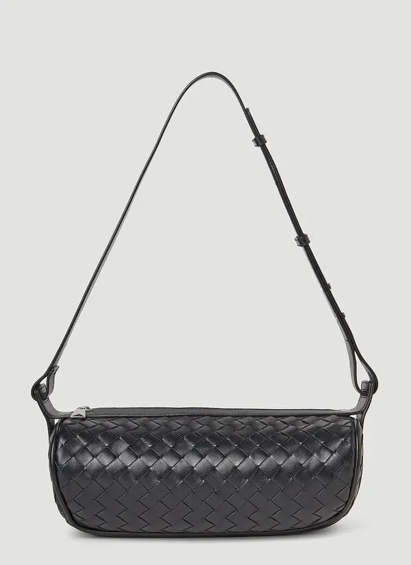 Bottega Veneta Cannolo Crossbody Bag - Black
