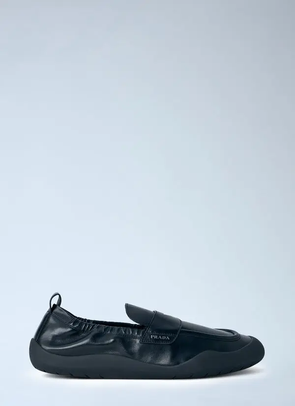 Prada Leather Slip-on Loafers