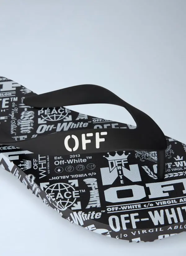 Off-White Off Stamp Flip Flops