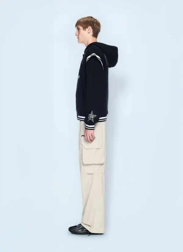 Off-White Fleece 00 Varsity Hooded Jacket