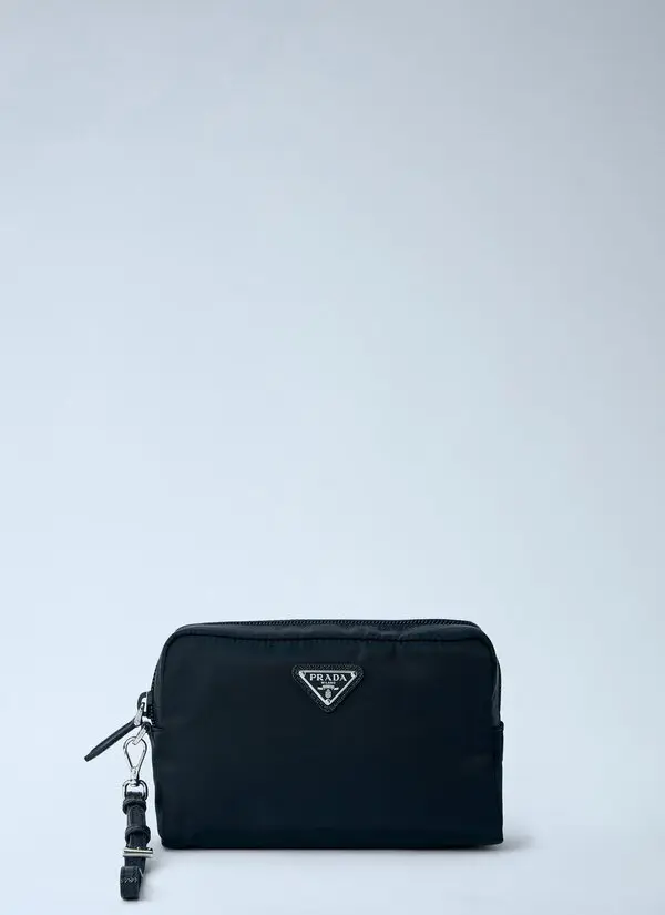 Prada Compact Nylon Pouch - Black
