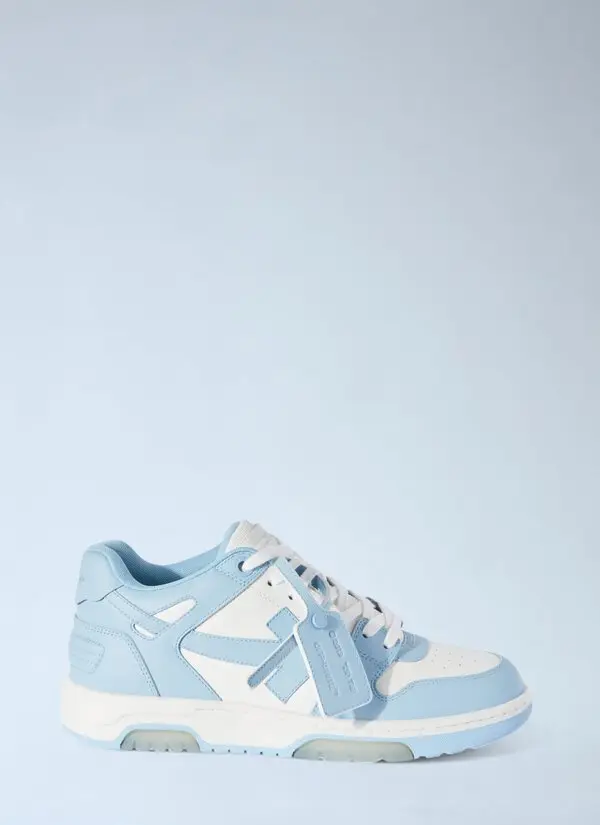 Off-White Out Of Office" Smooth-grain Leather Sneakers - Blue