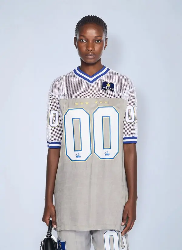 Off-White Dyed Vi Sat 00 Football Top - Blue