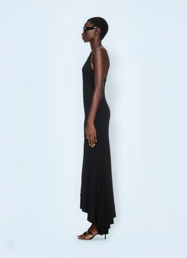 Off-White Ribbed Dress
