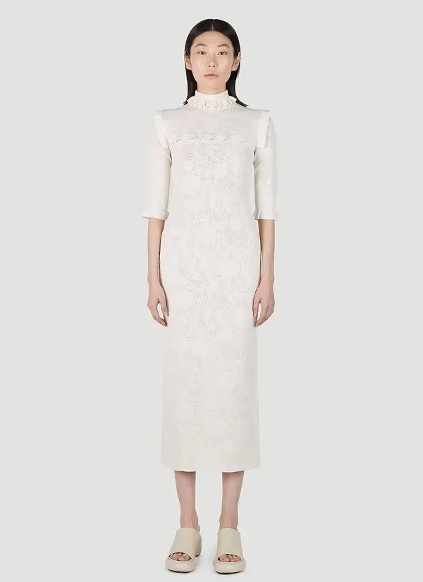 Sportmax Crisma Floral Motif Knit Dress - Multicolor