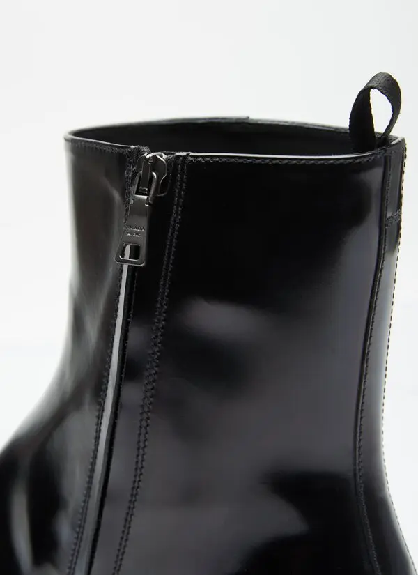 Prada Brushed Leather Boots