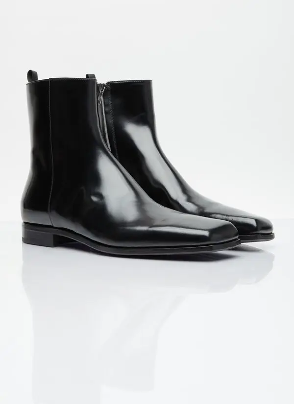 Prada Brushed Leather Boots