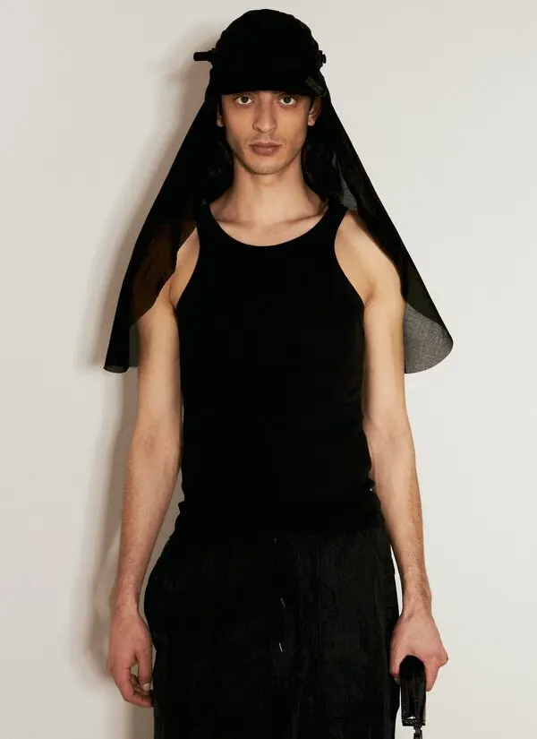 INNERRAUM Object C11 Baseball Cap With Veil