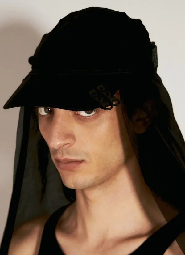 INNERRAUM Object C11 Baseball Cap With Veil