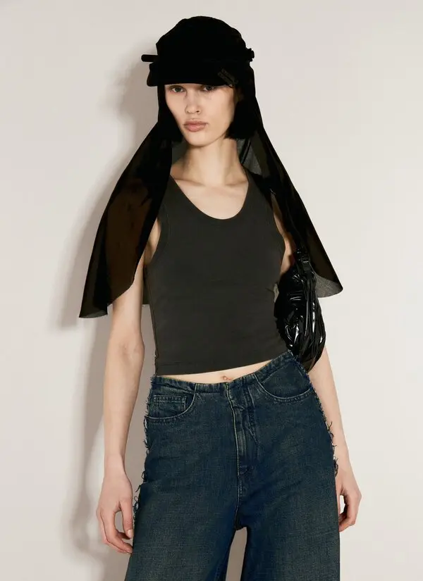 INNERRAUM Object C11 Baseball Cap With Veil