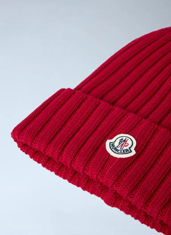 Moncler Wool Logo Beanie