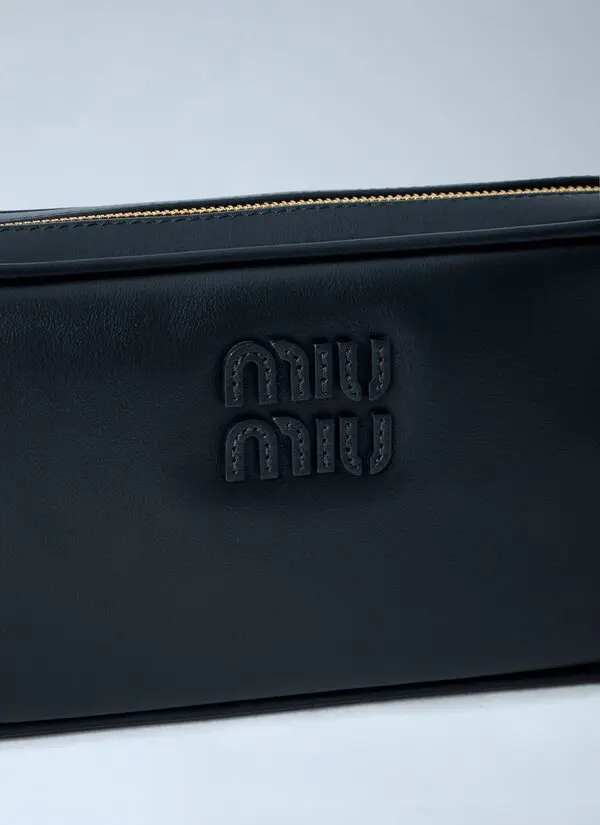 Miu Miu Leather Shoulder Bag - Black