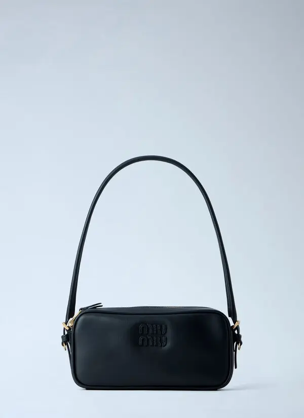 Miu Miu Leather Shoulder Bag - Black