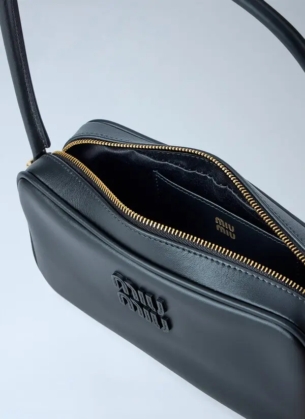 Miu Miu Leather Shoulder Bag - Black