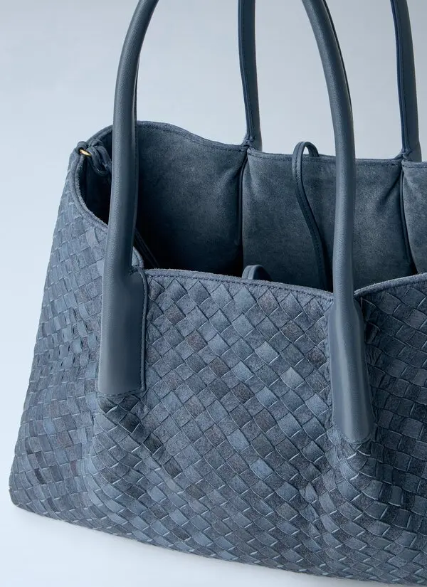 Bottega Veneta Large Pinacoteca Shoulder Bag - Blue