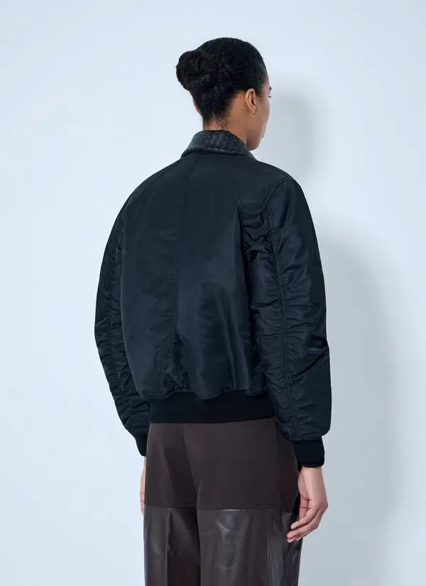 Bottega Veneta Quilted Collar Bomber Jacket