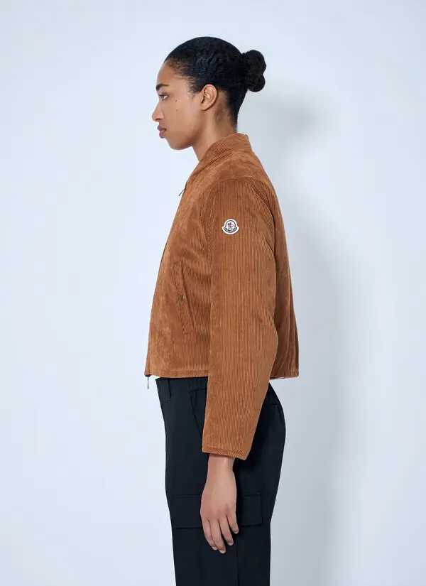 Moncler Blageon Corduroy Reversible Down Jacket