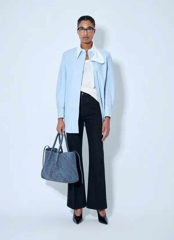 Bottega Veneta High-rise Wide-leg Denim Trousers
