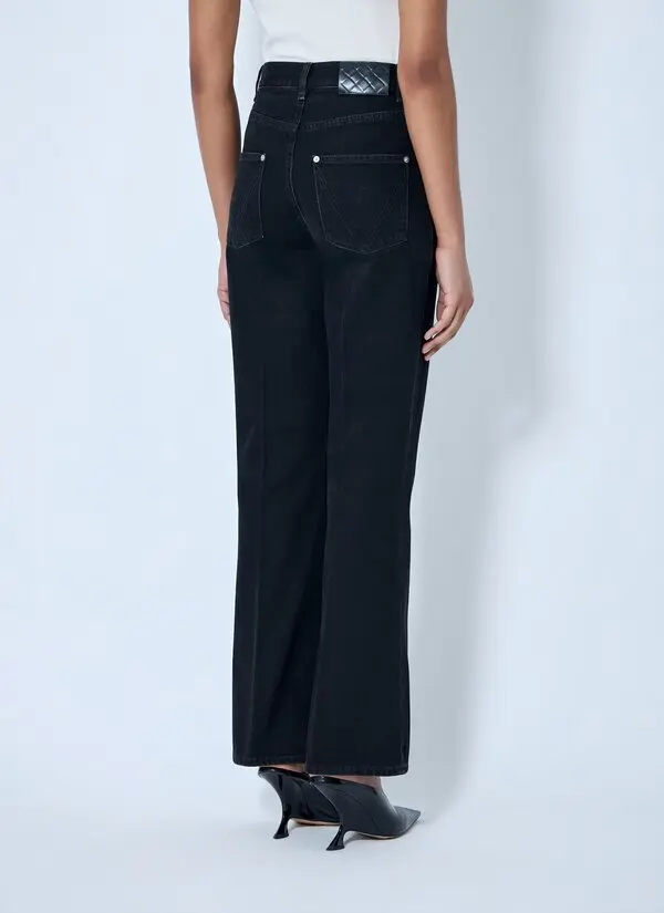 Bottega Veneta High-rise Wide-leg Denim Trousers