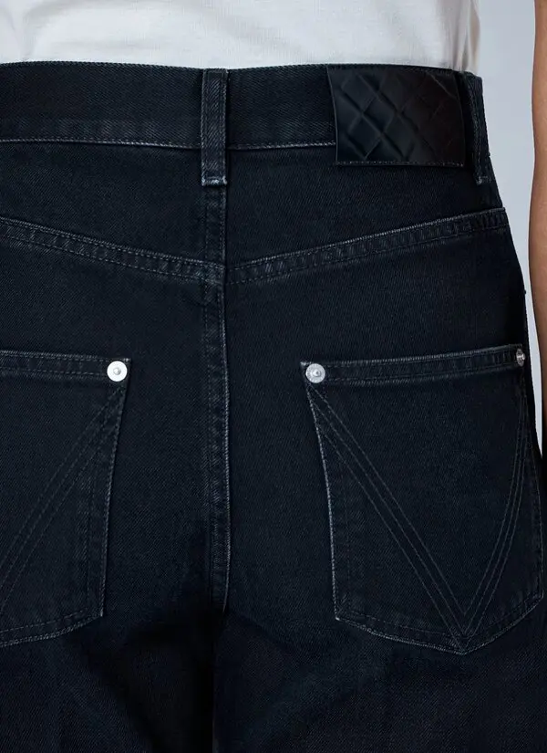 Bottega Veneta High-rise Wide-leg Denim Trousers