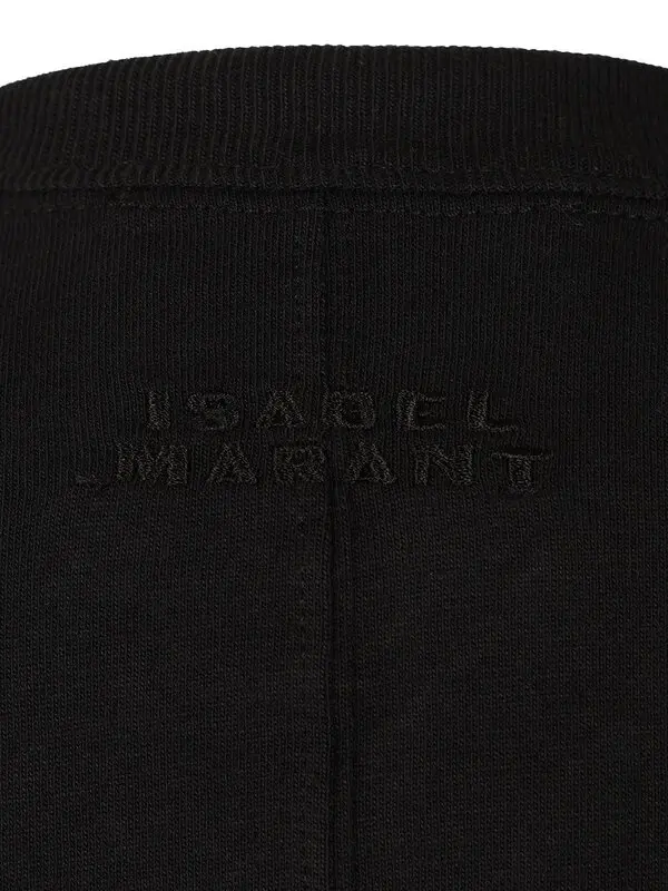 Isabel Marant Étoile Nayda Cotton Jersey T-shirt With Front Knot Detailing - Black