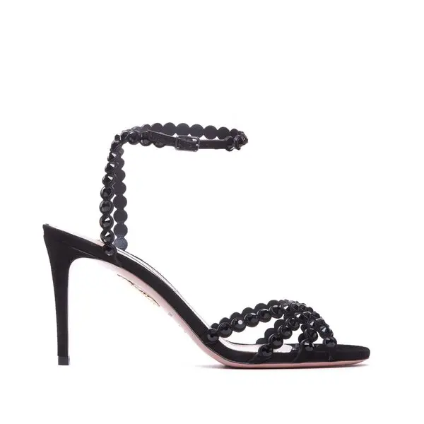 AQUAZZURA Tequila Pump Sandals - Black