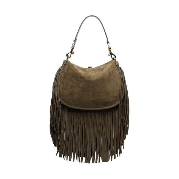 Etro Medium Suede Pony Shoulder Bag