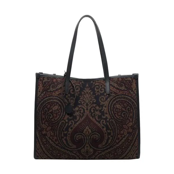 Etro Paisley Print Tote Bag - Black
