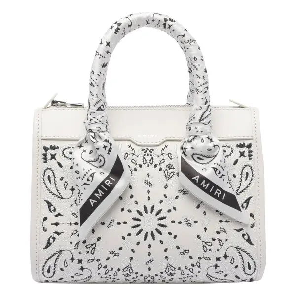 Amiri Micro Bandana Triangle Handbag - White