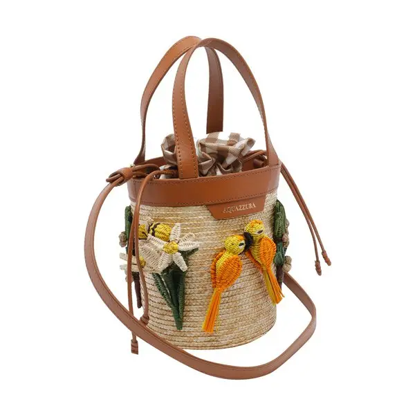 AQUAZZURA Mini Birdsong Bucket Bag