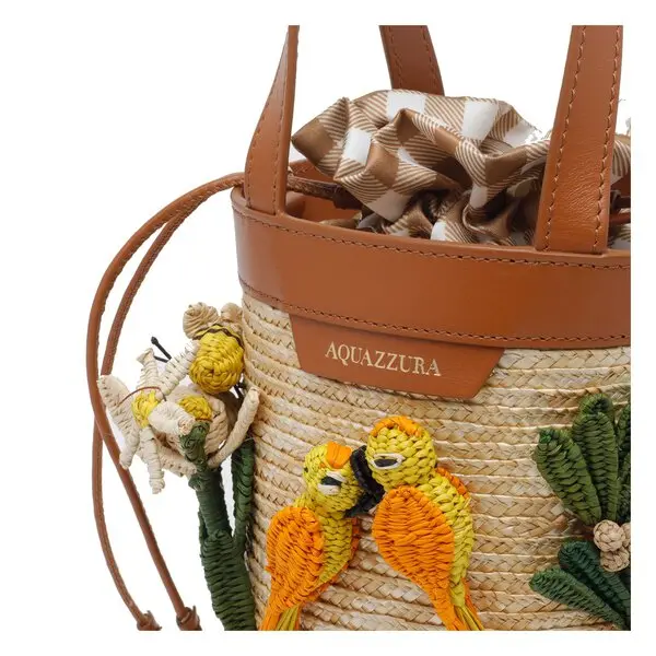 AQUAZZURA Mini Birdsong Bucket Bag