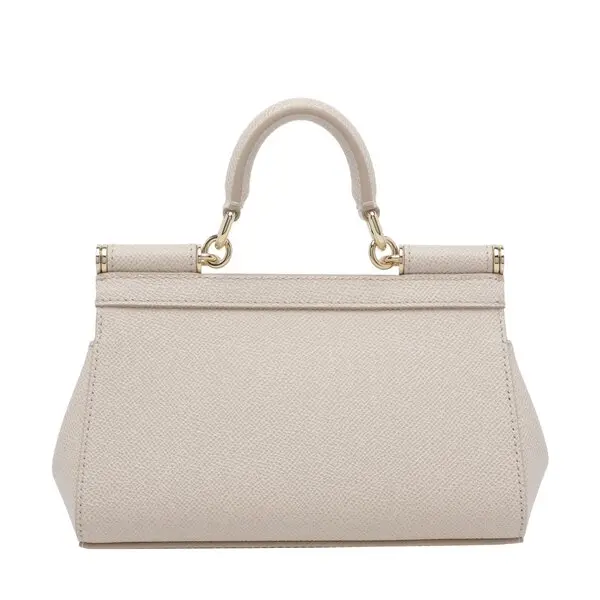 Dolce & Gabbana Mini Sicily Handbag In Calf Leather - Pink