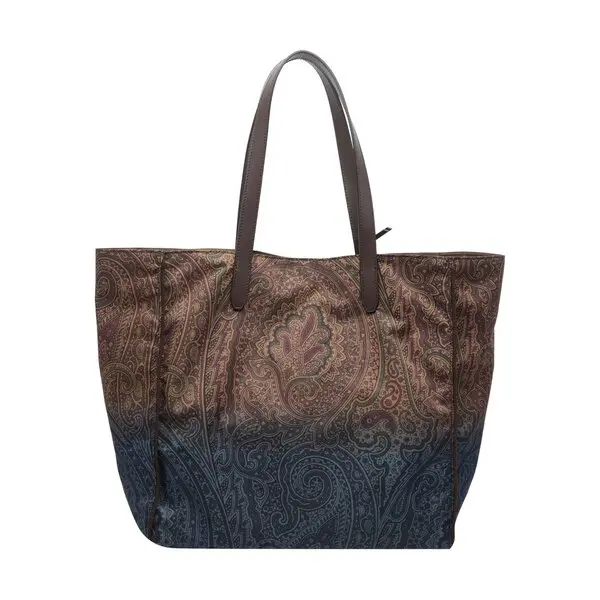 Etro Unfold Me Paisley Print Shopping Bag - Blue