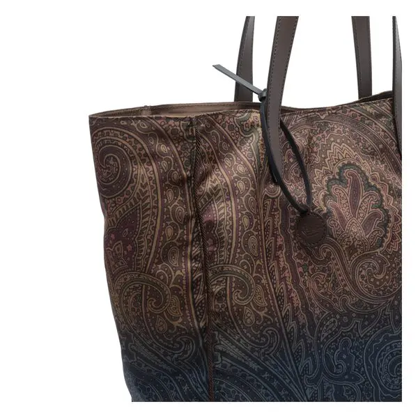 Etro Unfold Me Paisley Print Shopping Bag - Blue