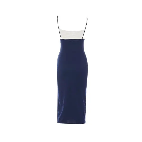 Miu Miu Logo Midi Jersey Stretch Dress