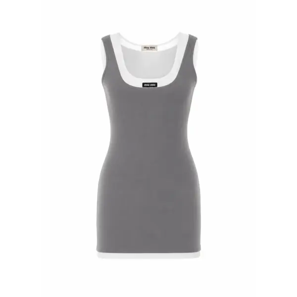 Miu Miu Short Stretch Jersey Dress