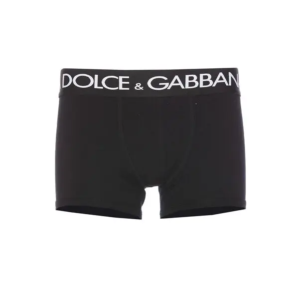 Dolce & Gabbana Logo Boxer 2 Pack - Black