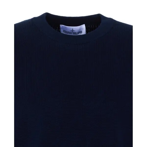 Stone Island Crew Neck Long Sleeve Sweater - Blue