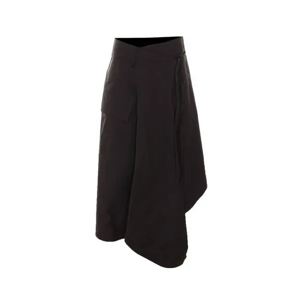 Bottega Veneta Compact Cotton Toile Skirt - Black