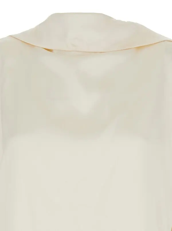 Phoebe Philo Stretch Silk High Neck Blouse