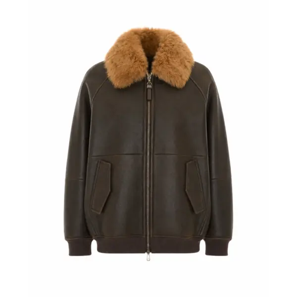 Brunello Cucinelli Leather Jacket - Brown