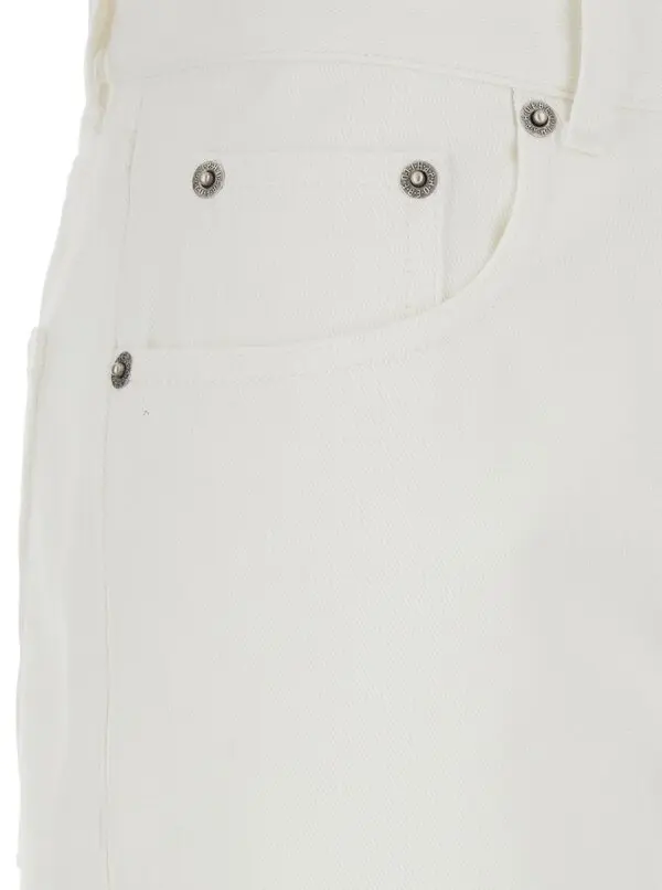 Phoebe Philo White 'classic' Jeans With Front Pockets For