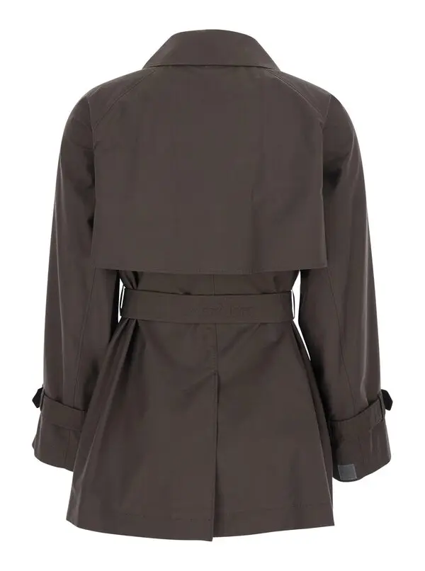 Max Mara Calle Double-breasted Cotton Blend Trench Coat - Brown