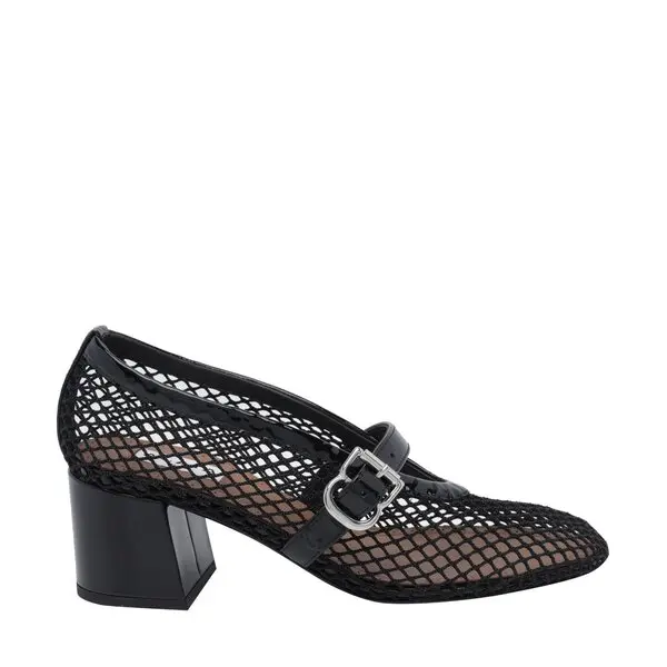 Alaïa Fishnet Mary Jane Shoes - Black