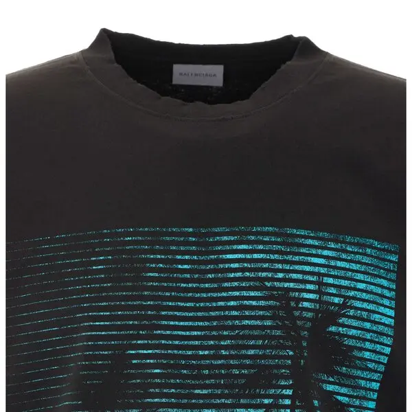 Balenciaga Logo T-shirt With Palm Tree Print